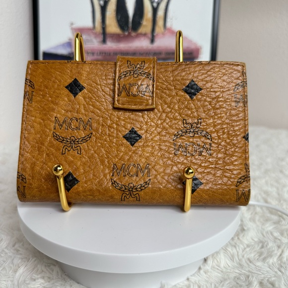 MCM | Bags | Mcm Visetos Vintage Folding Wallet Euc | Poshmark